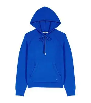 Maje Wool-blend Hoodie - Blue