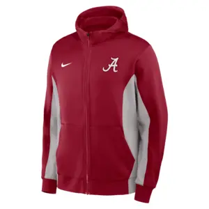 Nike Alabama Courtside Dri-fit College Full-zip Jacket - Red