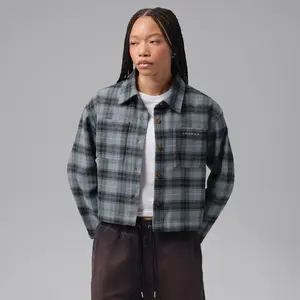 JORDAN Brooklyn Flannel Long-sleeve Top - Grey