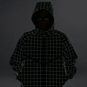 Nike Tech Loose Dri-fit Shori Knit Full-zip All-over-print Jacket