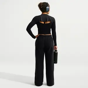 Nike One Therma-fit Mid-rise Wide-leg Pants