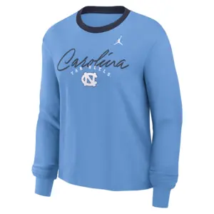 JORDAN North Carolina Legacy Brand College Long-sleeve T-shirt - Blue