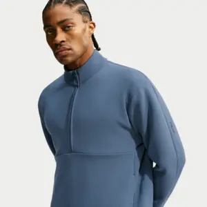 Nike 24.7 Impossiblysoft Dri-fit 1/2-zip Top - Blue