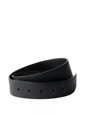 Prada Saffiano Leather Belt Strap - Black