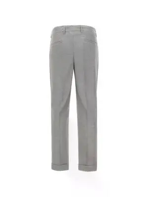 DEVORE INCIPIT Double-pleated Cuffed Trousers - Grey