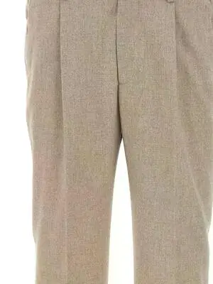DEVORE INCIPIT Pleated Brushed Trousers