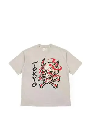 MELT Tokyo Skull-print T-shirt - Neutrals