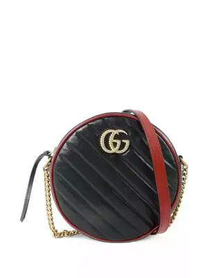 Gucci Mini Gg Marmont Round Shoulder Bag