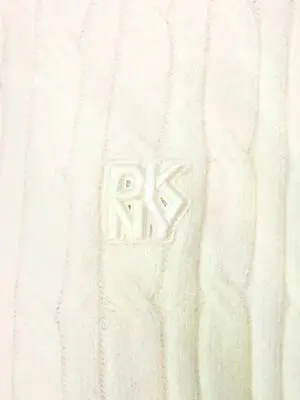 Dkny Cable-knit Logo-patch Sweater