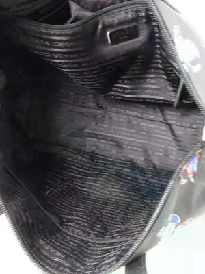 Prada Robot-print Tote Bag - Black