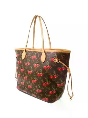 LOUIS VUITTON X Takashi Murakami Mm Neverfull Monogram Cherry Tote Bag