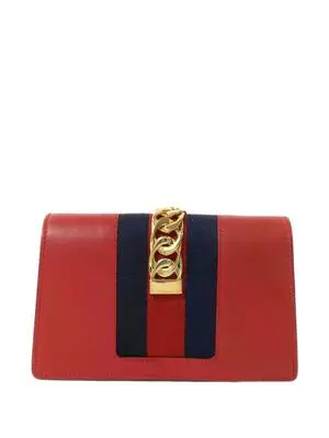 Gucci Sylvie Chain-link Mini Bag - Red