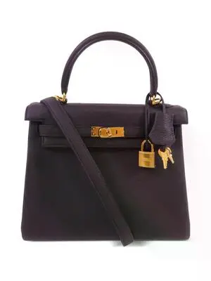Hermès 25 Kelly Tote Bag - Black
