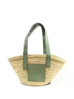 Loewe Basket Leather-trim Tote Bag