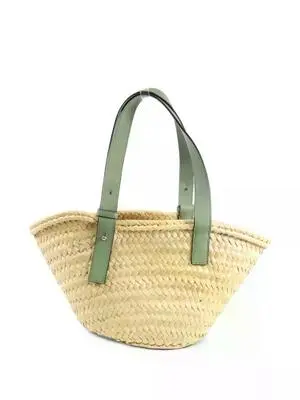 Loewe Basket Leather-trim Tote Bag