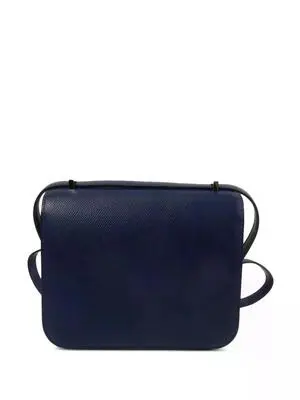 Hermès 2021 Mini Constance Epsom-leather Shoulder Bag - Blue