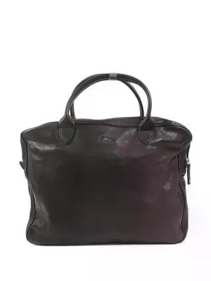 Longchamp Leather Tote Bag - Brown