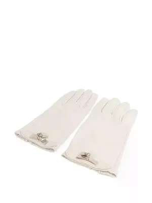 Hermès Kelly Padlock Leather Gloves - Neutrals