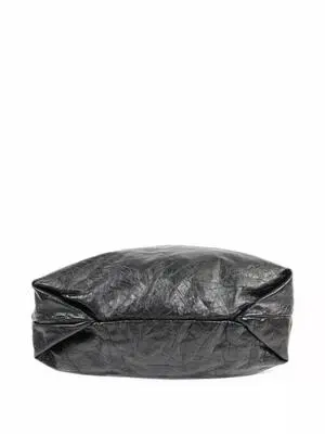 Balenciaga Small Crush Chain Shoulder Bag - Black