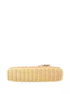 Dior Lady D-joy Dioriviera Wicker Tote Bag