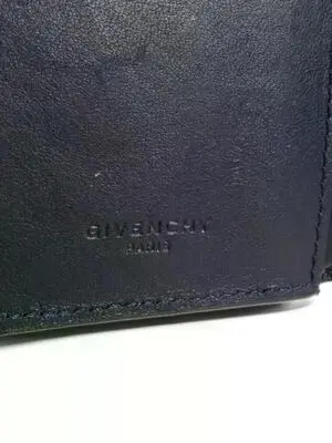 Givenchy Logo-plaque Trifold Leather Wallet