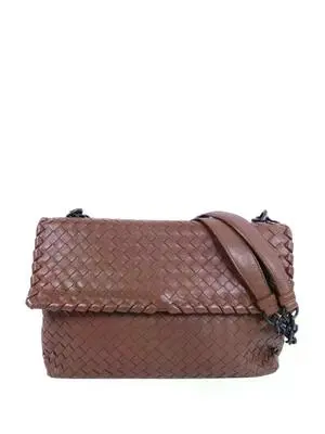 Bottega Veneta Intrecciato Shoulder Bag - Brown