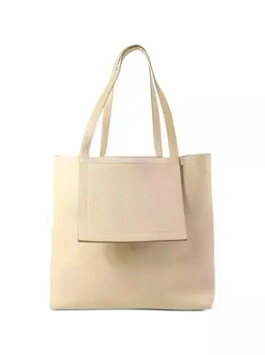 Hermès 46 Cabassellier Clémence Leather Tote Bag - Neutrals