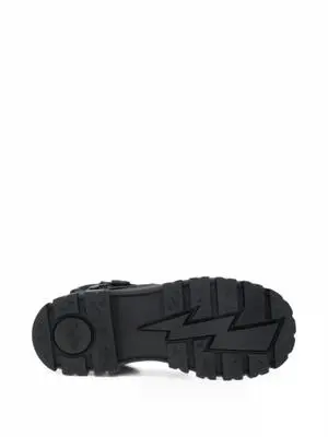 BUFFALO Aspha Com 1 Buckle-strap Chunky-sole Boots
