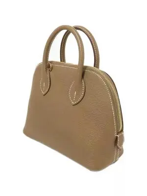 Hermès 2026 Mini Bolide Goatskin Shoulder Bag - Grey