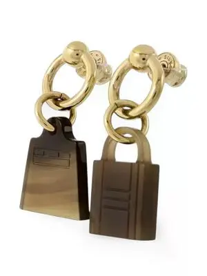Hermès Amulette Maroquinier Earrings