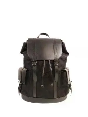 Gucci Jumbo Gg Backpack - Black