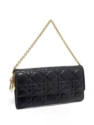 Dior 2012 Lady Wallet On Chain - Black