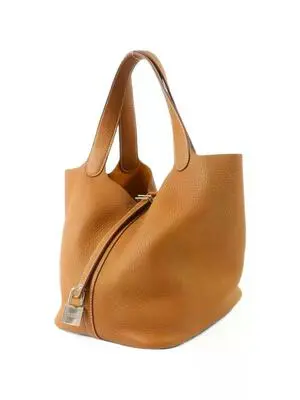 Hermès 2024 Mm Picotin Leather Tote Bag - Brown