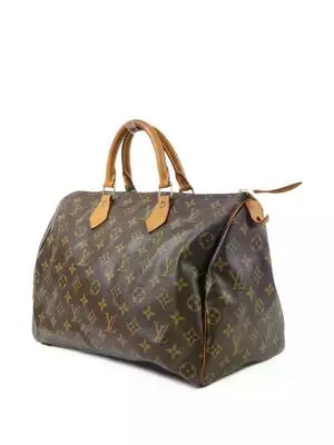 LOUIS VUITTON 35 Speedy Monogram Canvas Tote Bag