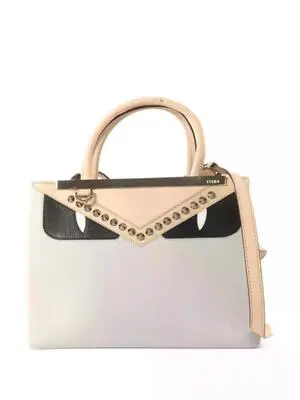 Fendi 2jours Studded Shoulder Bag - Grey