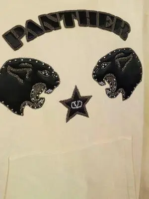 Valentino Garavani Panther-patch Star-patch Hoodie