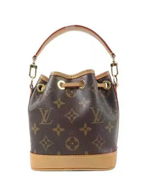 LOUIS VUITTON Nano Noe Monogram Canvas Bucket Bag
