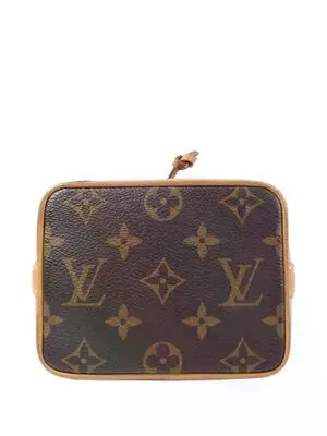 LOUIS VUITTON Nano Noe Monogram Canvas Bucket Bag