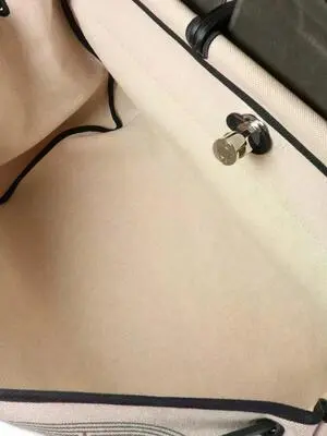Hermès Graphic-print Leather-trim Tote Bag