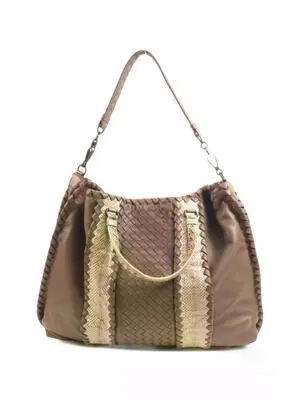 Bottega Veneta Intrecciato-detail Leather Tote Bag - Brown