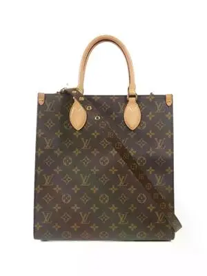 LOUIS VUITTON Pm Sac Plat Monogram Tote Bag - Brown