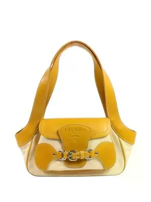Prada Buckle-detail Shoulder Bag - Neutrals
