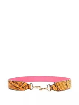 Fendi Snakeskin-effect Bag Strap - Orange
