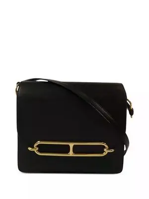 Hermès 2019 Mini Roulis Leather Shoulder Bag - Black