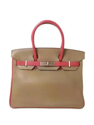 Hermès Birkin 30 Goatskin Shoulder Bag - Brown
