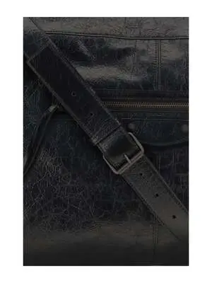Balenciaga Le City Moto Large Shoulder Bag - Black