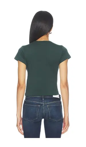Eterne Cotton Short Sleeve Baby Tee In Green