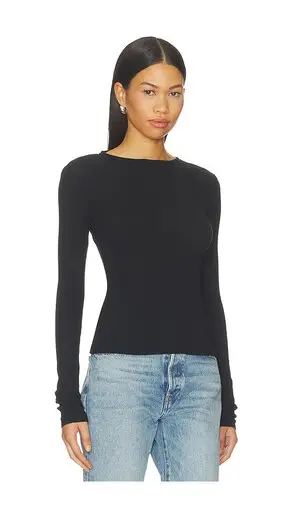 GRLFRND Sheer Crew Neck Tee
