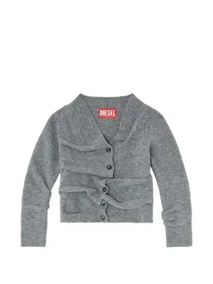 DIESEL® Crinkle-effect Cropped Cardigan