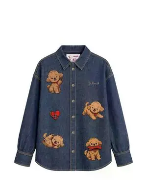 MC2 SAINT BARTH Poodle-print Shirt - Blue